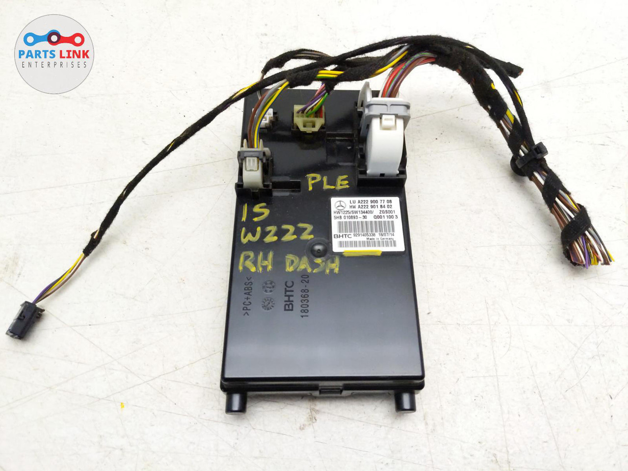 2014-2017 MERCEDES S550 RIGHT DASH CLIMATE CONTROL MODULE HARNESS W222 ...