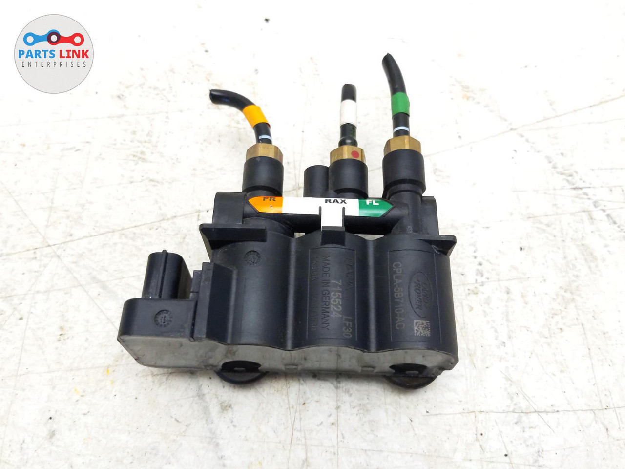 2013-21 RANGE ROVER FRONT AIR SUSPENSION RIDE VALVE BLOCK SOLENOID L405 ...