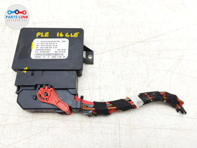 2016-19 MERCEDES GLE63 AMG S PARKING HAND BRAKE CONTROL MODULE HARNESS ...