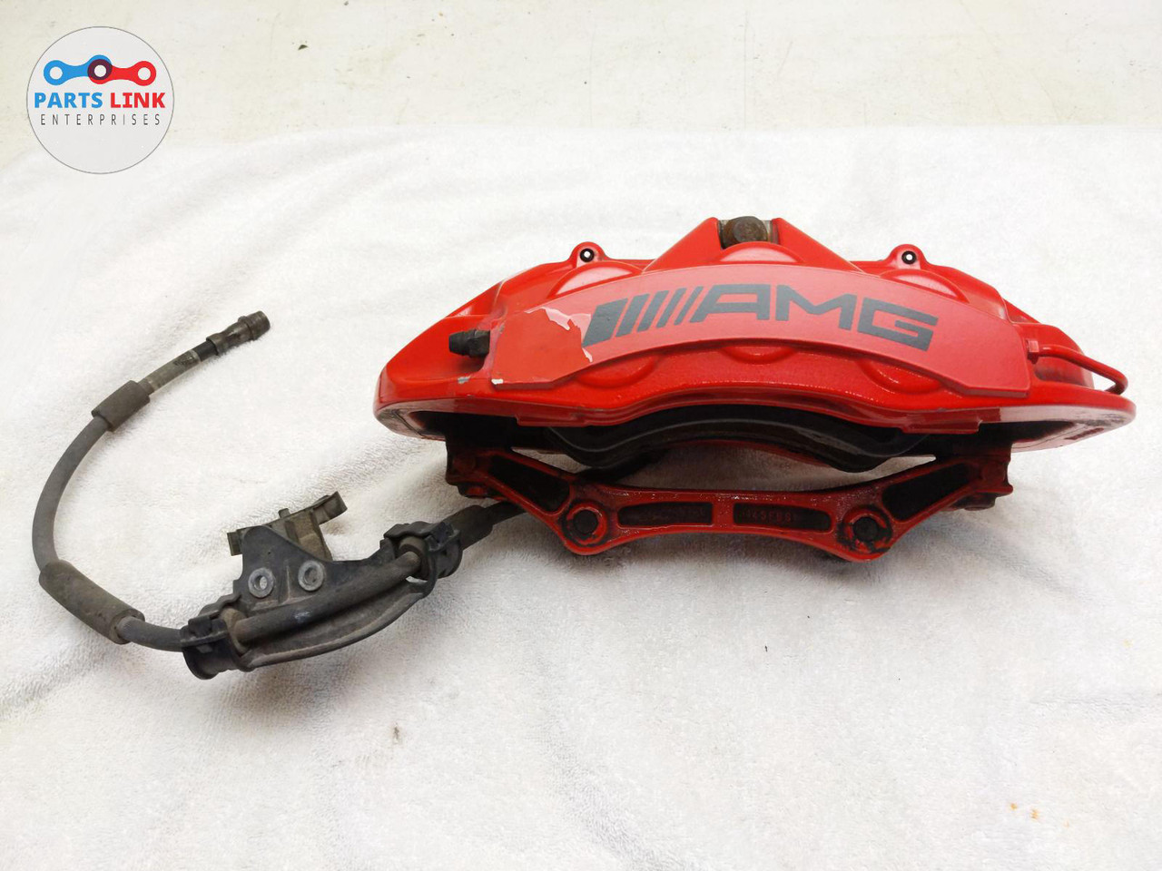 2016-2019 MERCEDES GLE63 AMG S FRONT LEFT CALIPER DISC BRAKE 6 POT RED ...