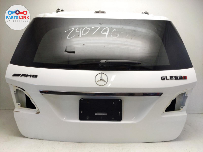 2016-19 MERCEDES GLE63 AMG S REAR TRUNK LID LIFTGATE HATCH TRIM GLASS ...
