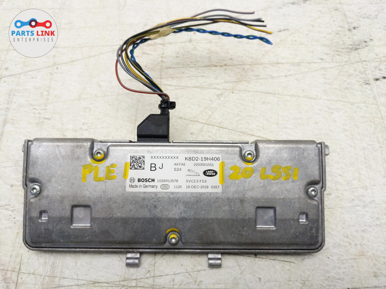 2020 RANGE ROVER EVOQUE FRONT WINDSHIELD CAMERA LANE DEPARTURE MODULE PLUGS L551