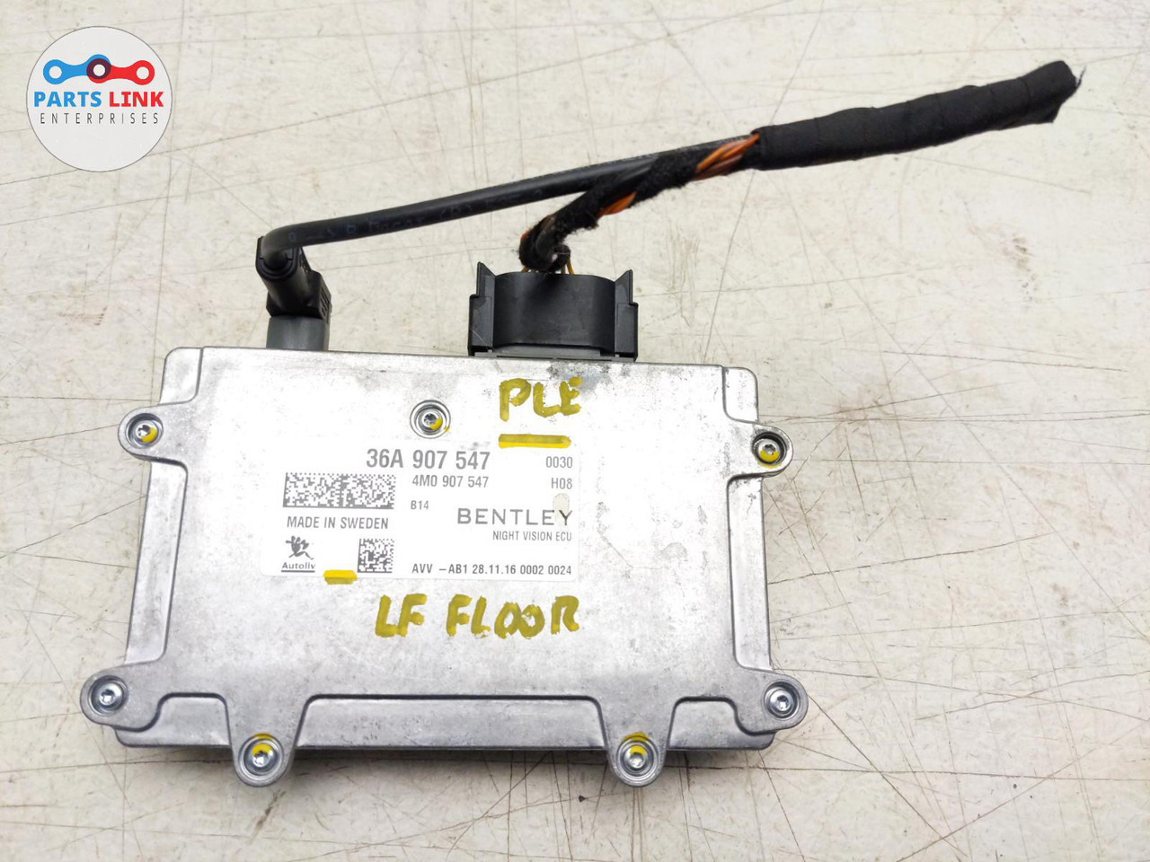 2016-20 BENTLEY BENTAYGA NIGHT VISION CONTROL MODULE UNIT BRAIN HARNESS ...