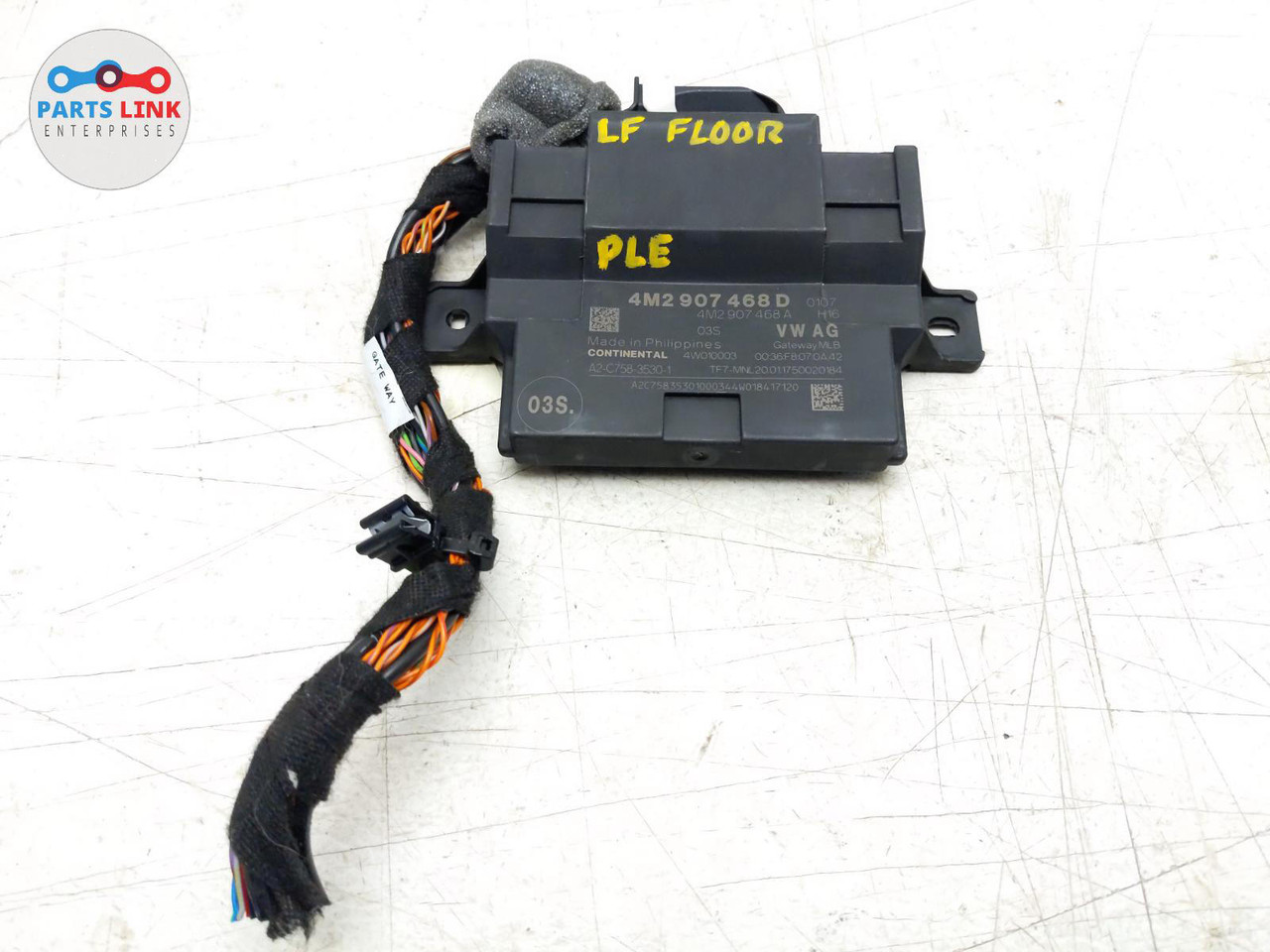 2016-20 BENTLEY BENTAYGA CONTROL DIAGNOSIS INTERFACE DATA BUS CONTROL ...