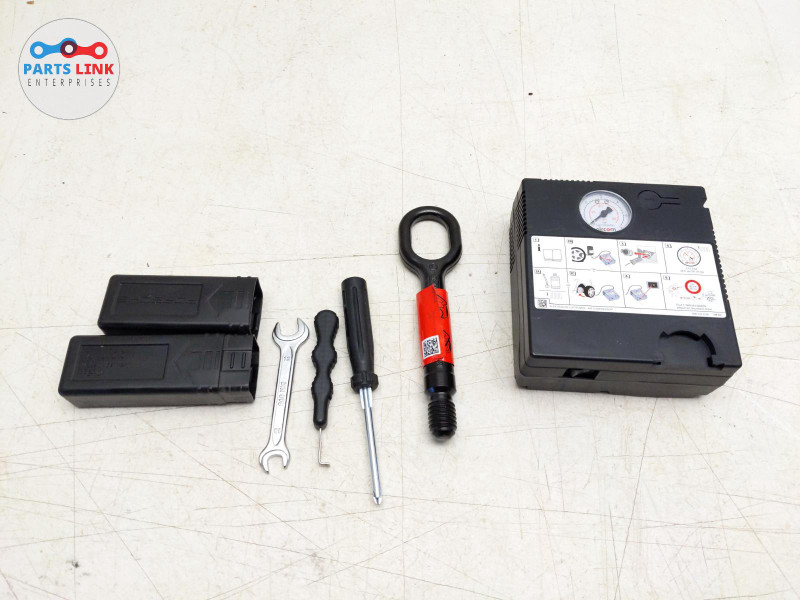 2020-2021 PORSCHE TAYCAN 4S TOOL KIT EMERGENCY PUMP COMPRESSOR TOW HOOK ...