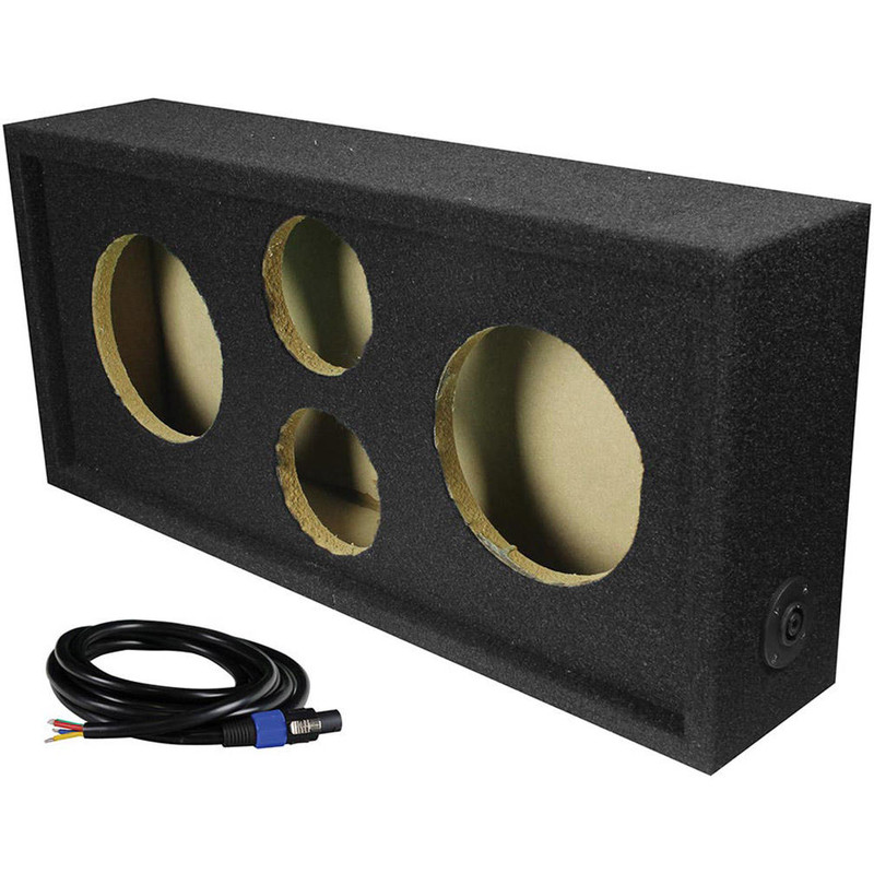Q Power Car Audio Subwoofer Enclosure Box Chuchero For 6.5" Mids and 3 ...