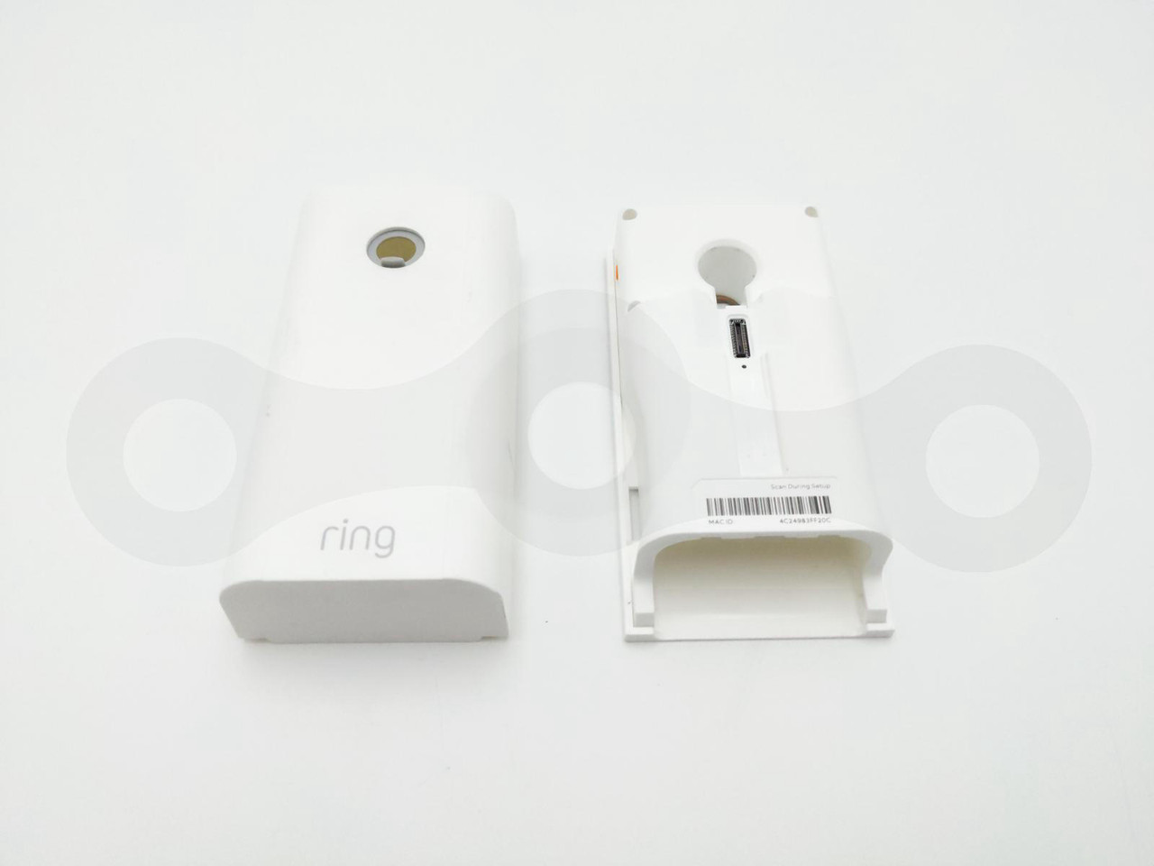 RING PEEPHOLE CAM VIDEO DOOR BELL BATTERY CASE AND COVER BRACKET ONLY SET