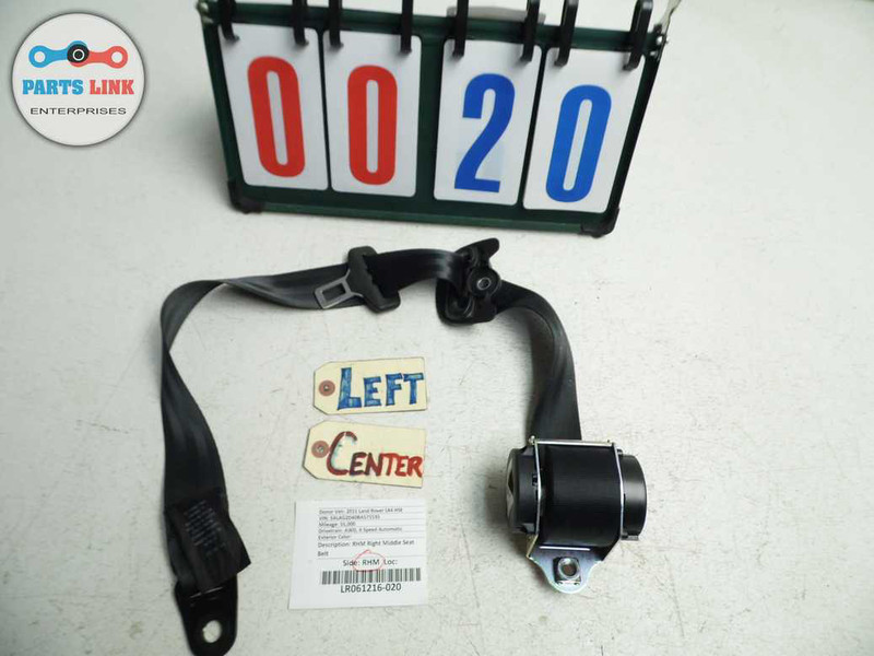 LAND ROVER LR4 SEATBELT 2ND ROW SEAT RIGHT PASSENGER SEAT BELT SRS ...