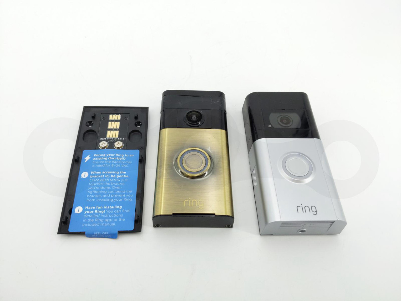 RING/RING 3 DOOR BELL SMART WIRELESS CAMERA VIDEO DOORBELL SILVER ...