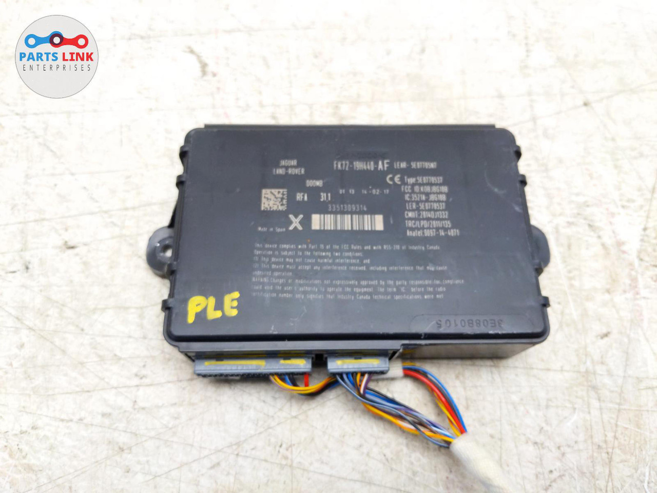 2017 JAGUAR F-PACE THEFT LOCKING KEYLESS ENTRY CONTROL MODULE ...