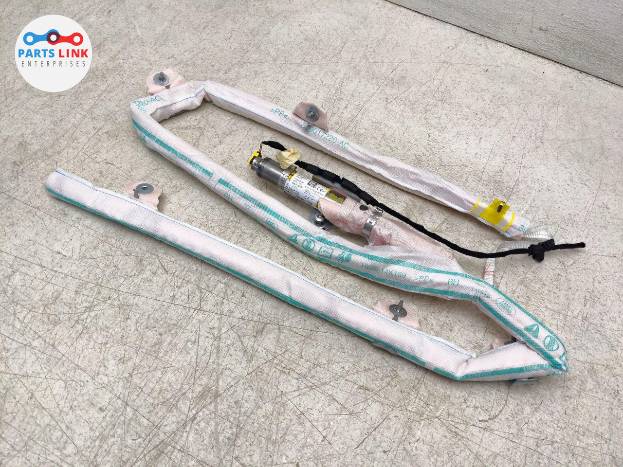 2018-22 RANGE ROVER VELAR RIGHT ROOF AIRBAG CURTAIN PASSENGER SIDE AIR ...