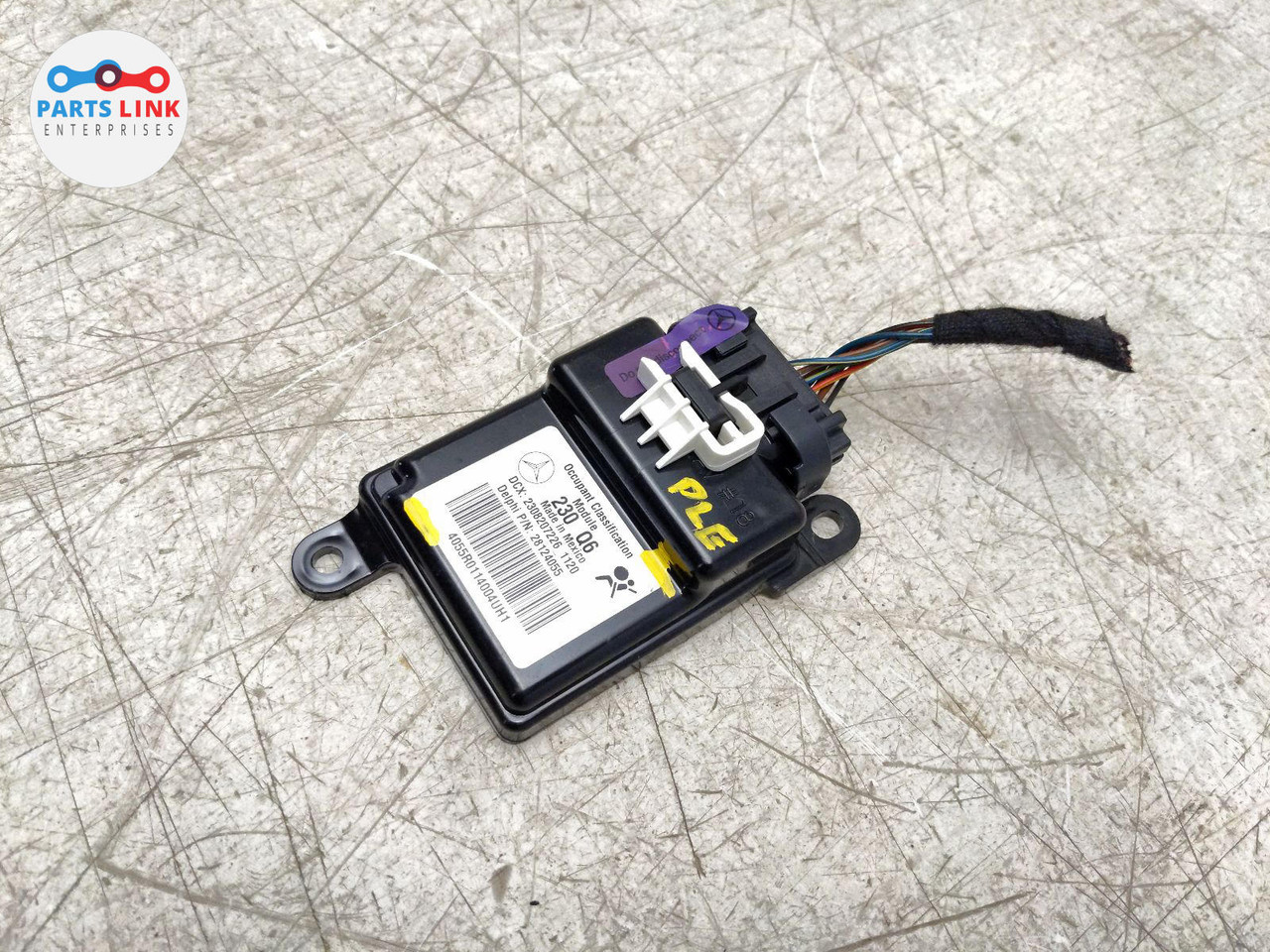 2009-12 MERCEDES SL63 AMG SEAT OCCUPANCY SENSOR CONTROL MODULE MAT SRS ...