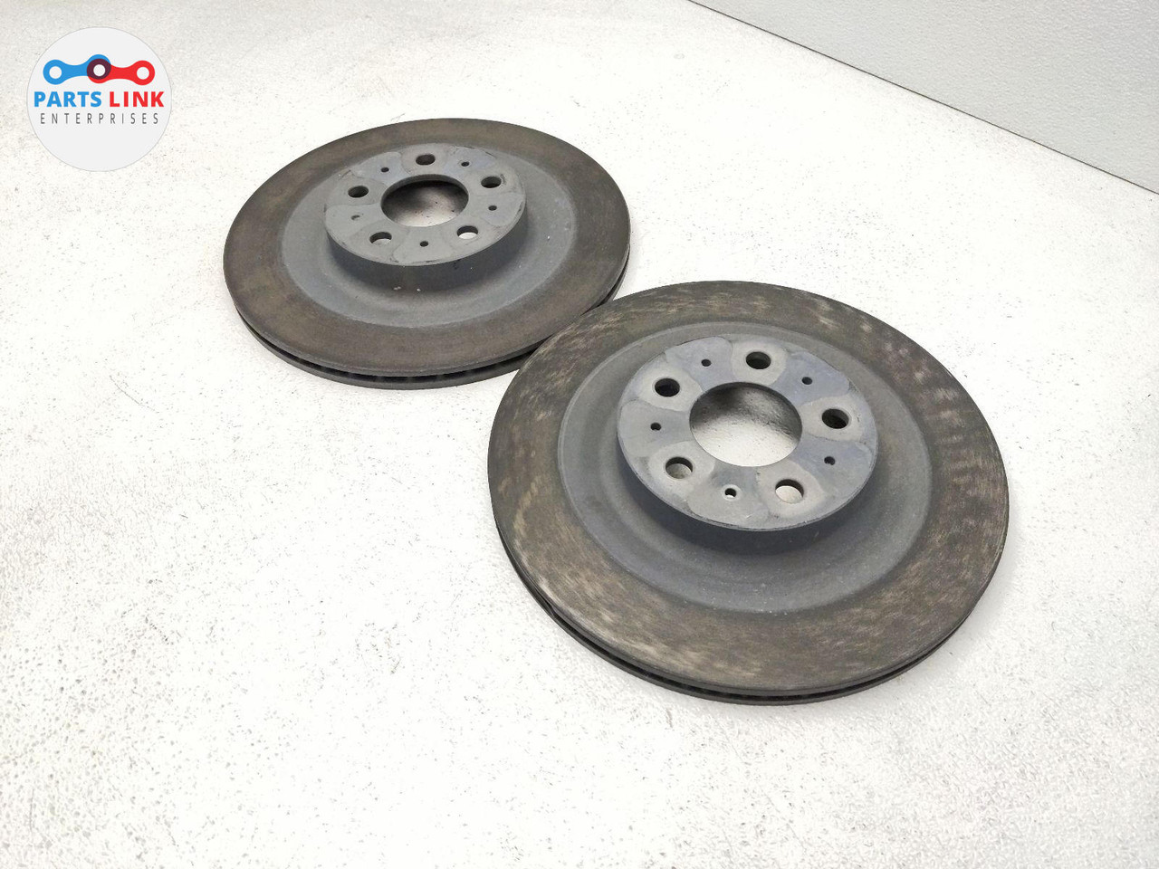 2020-23 TESLA MODEL Y REAR BRAKE ROTOR DISC RIGHT LEFT SET ASSEMBLY OEM AWD