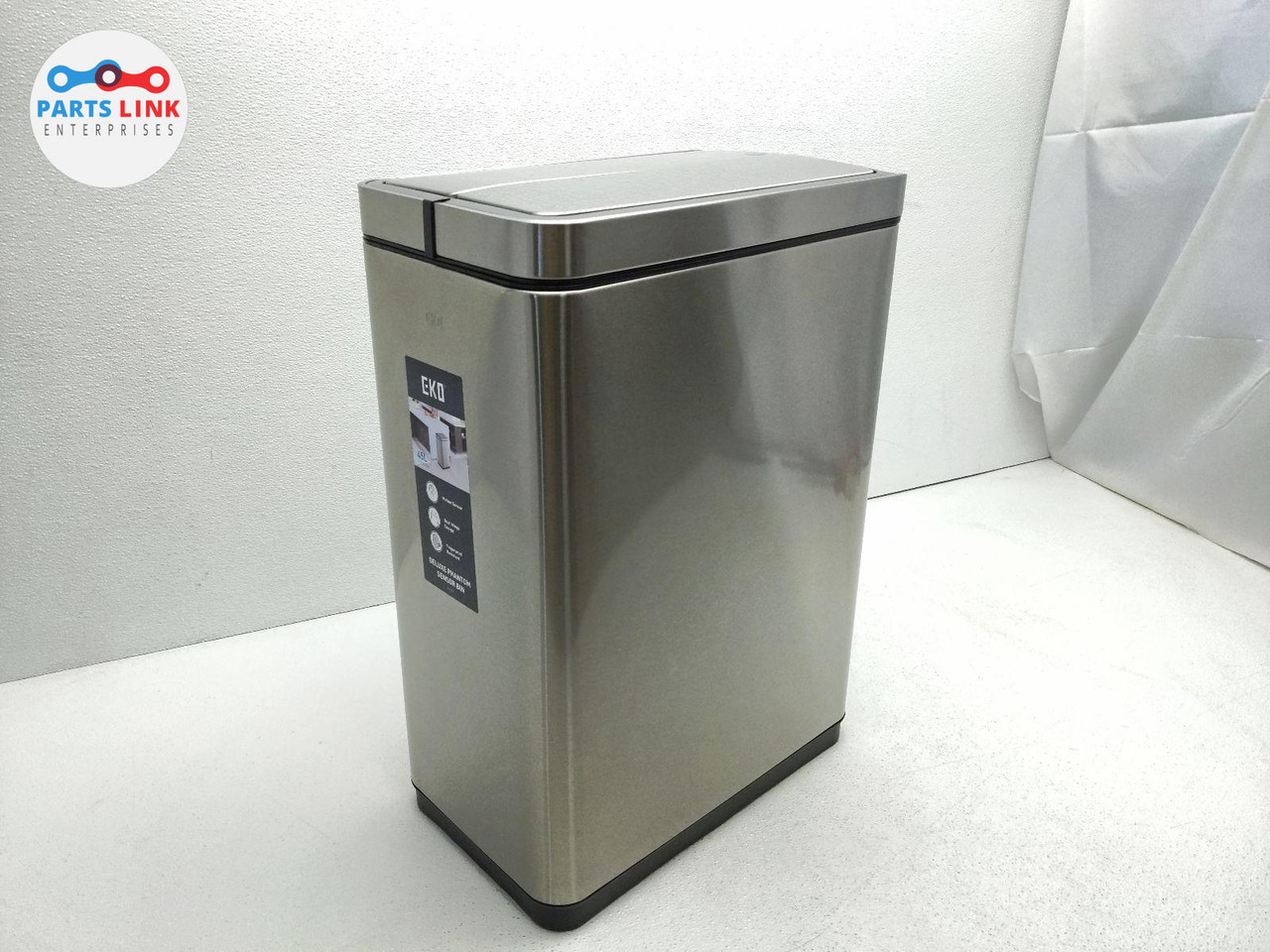 NEW EKO Deluxe Phantom TRASH CAN 45L 11.8Gal Dual Wing Motion Sensor BIN EK9287