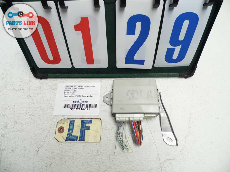 2013-2015 LEXUS GS350 FRONT LEFT MPX DOOR MODULE CONTROL UNIT COMPUTER ...