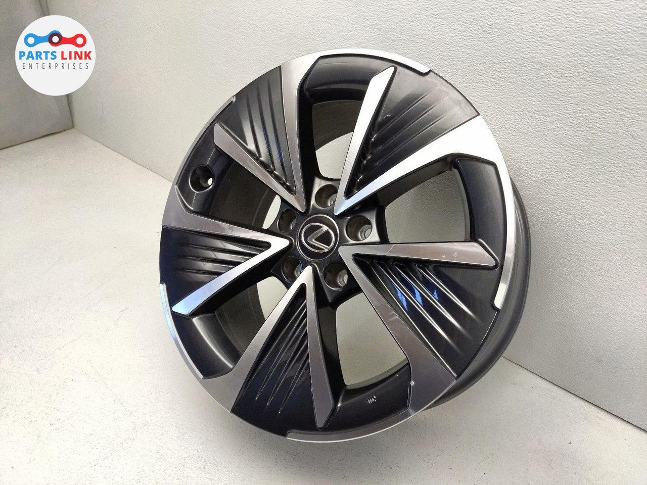 2023-2024 LEXUS RZ450E REAR 18X8 WHEEL RIM MACHINED 18" J8" 5 SPOKE CAP OEM