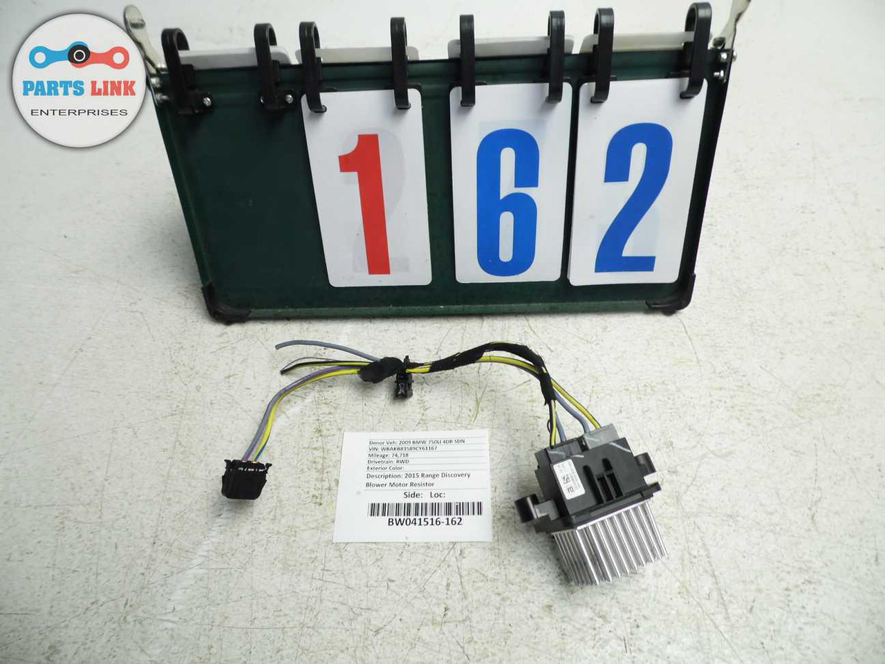 2015 LAND ROVER DISCOVERY SPORT AC A/C HEATER BLOWER MOTOR RESISTOR ...
