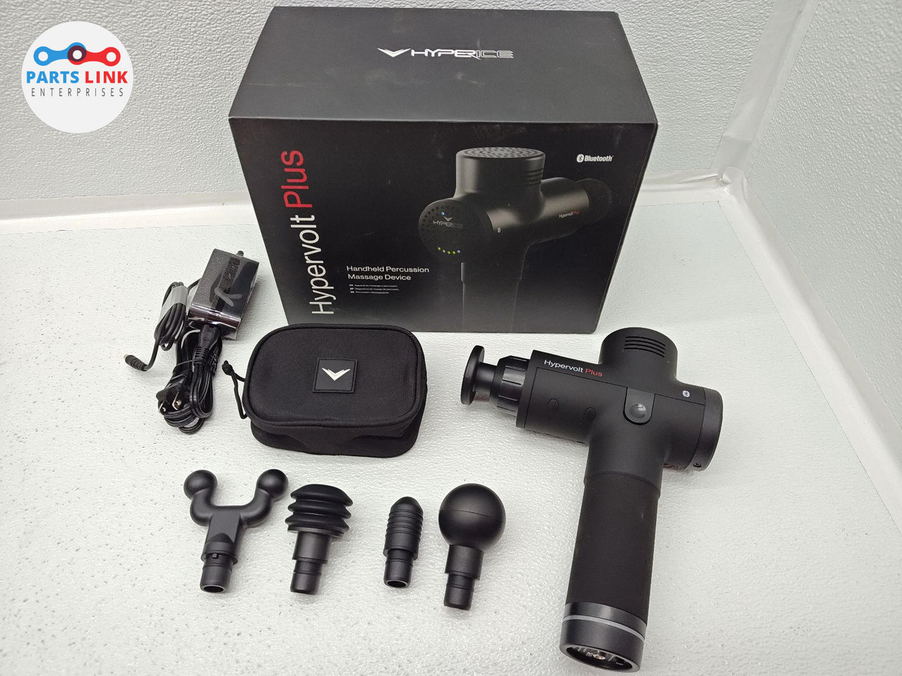 Hyperice Hypervolt Plus Bluetooth Percussion Massage Gun Device Black