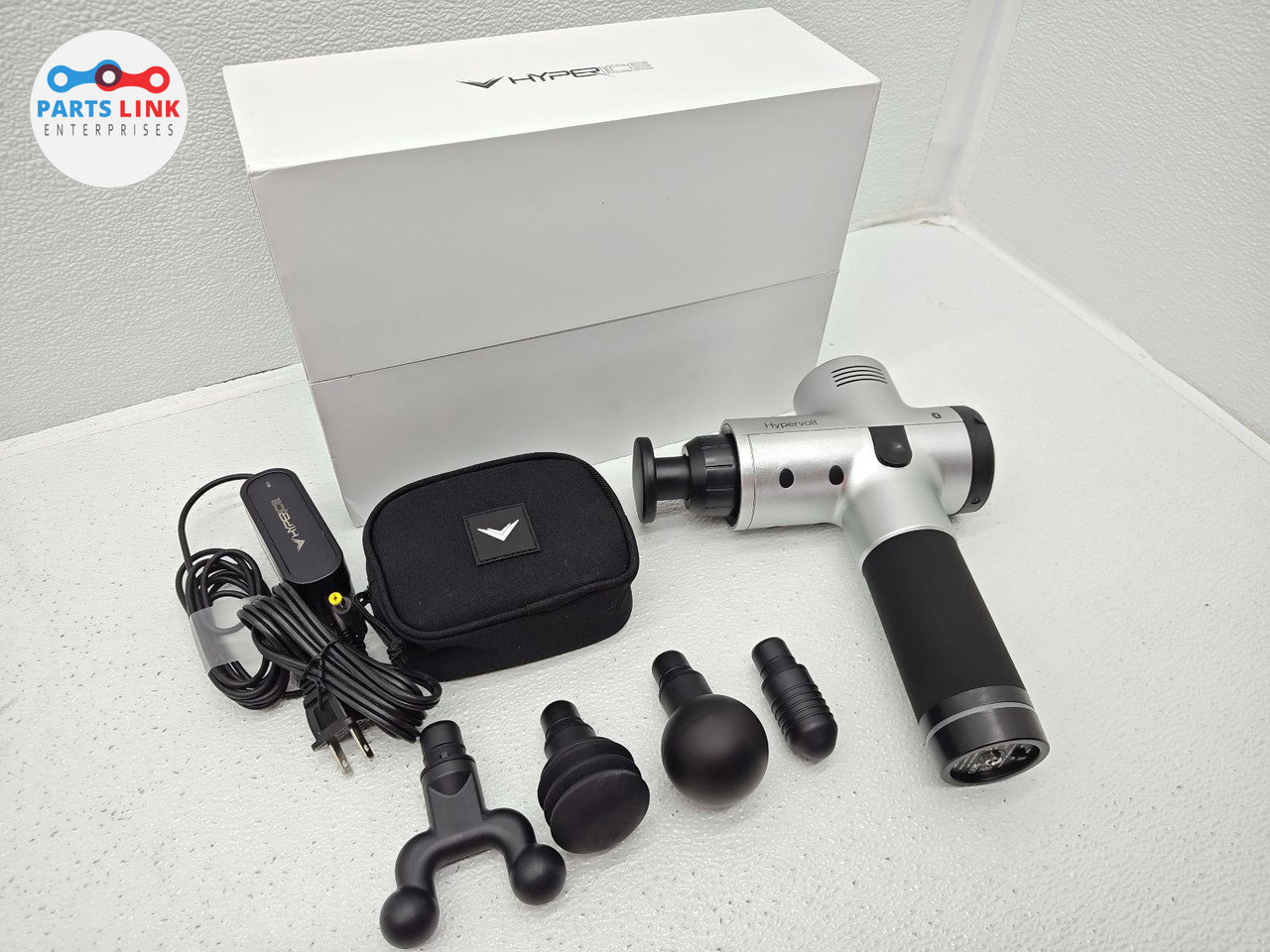 Hyperice Hypervolt Silver Bluetooth Percussion Massage Gun Device