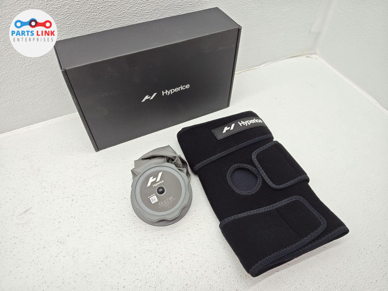 Hyperice Knee Ice Compression Wrap Therapy Device Gray/Black