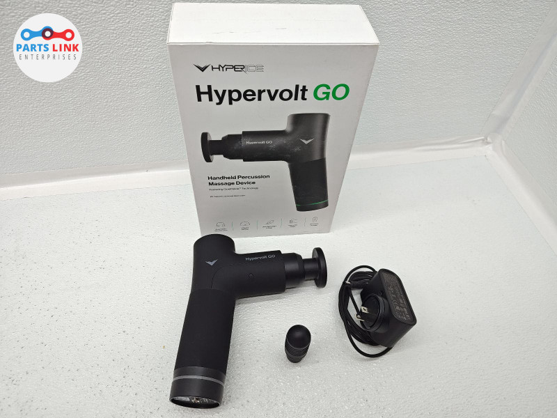 Hyperice Hypervolt GO Black Handheld Percussion Massage Gun Device 3 Speed