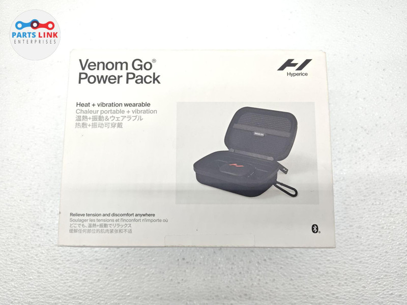 HYPERICE VENOM GO POWER PACK CARRY CASE 6 PADS HEAT MASSAGE DEVICE OPEN BOX