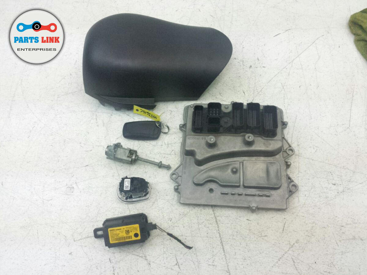 13-14 BMW 335I F30 ECU ECM IGNITION ENGINE COMPUTER LOCK SWITCH KEY ...