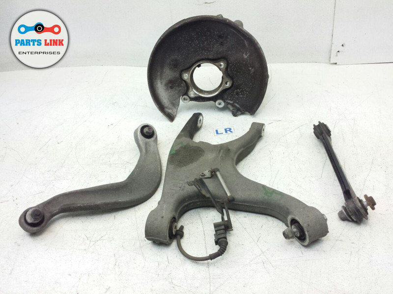 08-14 AUDI A5 REAR LEFT DRIVER CONTROL ARMS KNEE SPINDLE KNUCKLE W/O ...