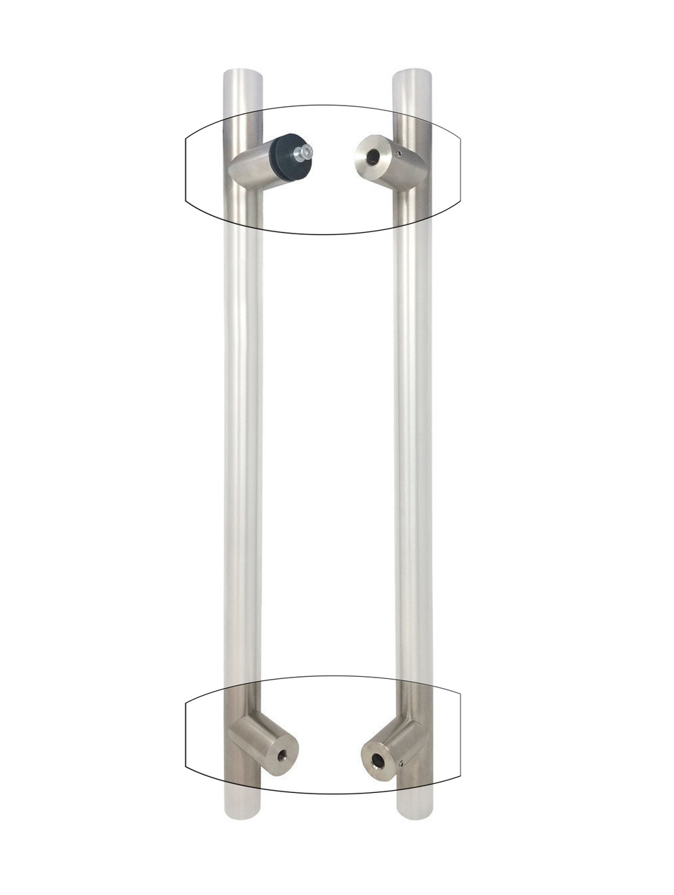 45º Offset Ladder Tubular Mount - Strongar Hardware