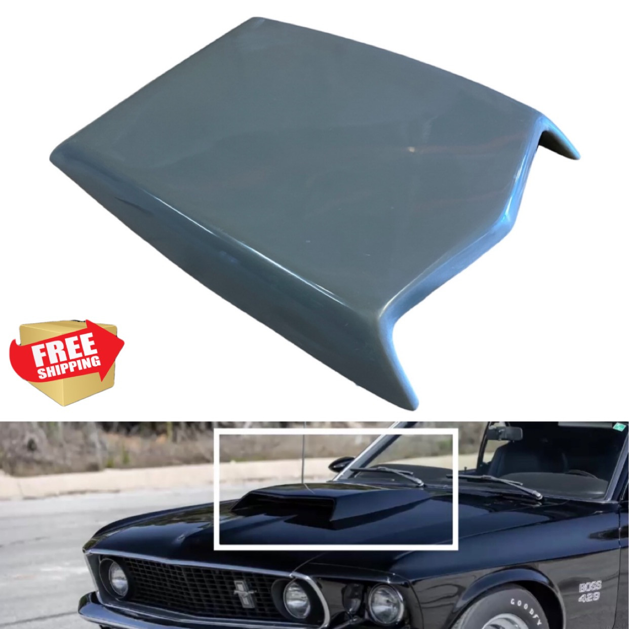 Mustang hood scoop store