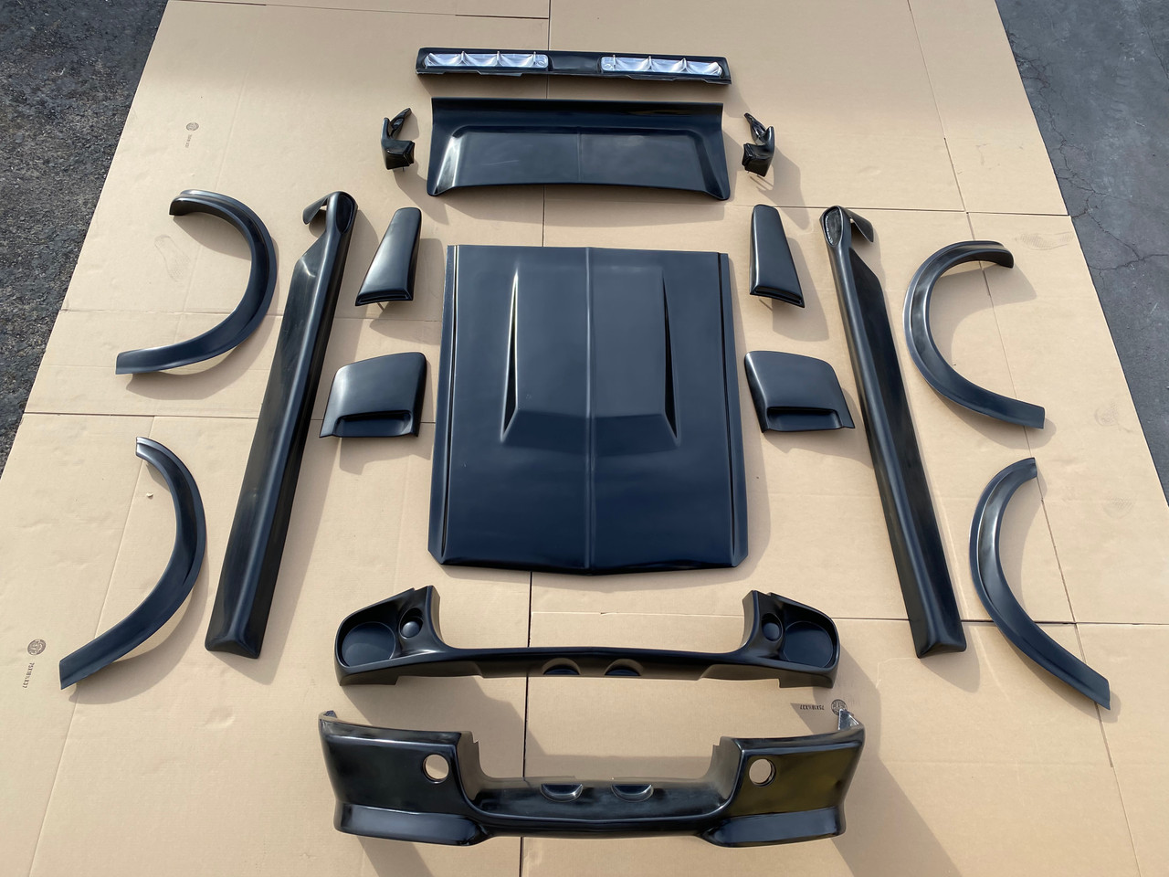1967 1968 Mustang Fastback Fiberglass E Body Kit 17 piece Fiberglass Specialties Inc