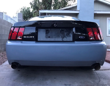 shaved 03 04 cobra style rear bumper cover no text fits all 1999-2004 ...