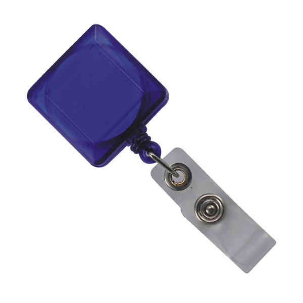 Square Badge Reels, No Printing, Box of 100 - www.OnlineRiver.com