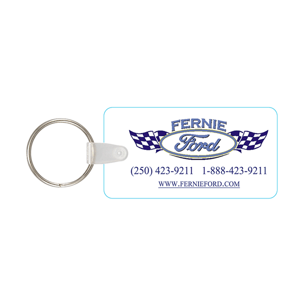 Rubber Rectangle Tag with Key Ring - www.OnlineRiver.com
