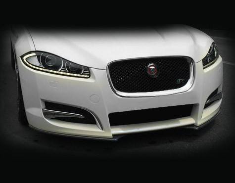 Jaguar XF Sport XF-S Carbon Fiber Front Apron Kit - Mina Gallery Inc