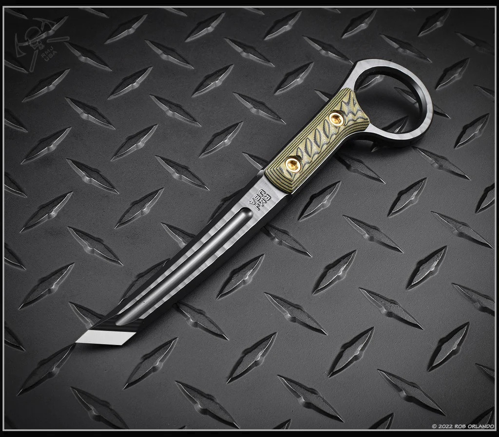 RMJ Tactical Stabby Guy | Dirty Olive | National Knives, LLC