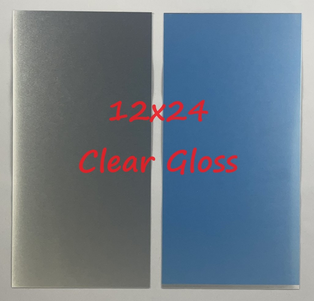 Clear Gloss Aluminum Photography Sheet Blanks with Protective PVC- 12 ...