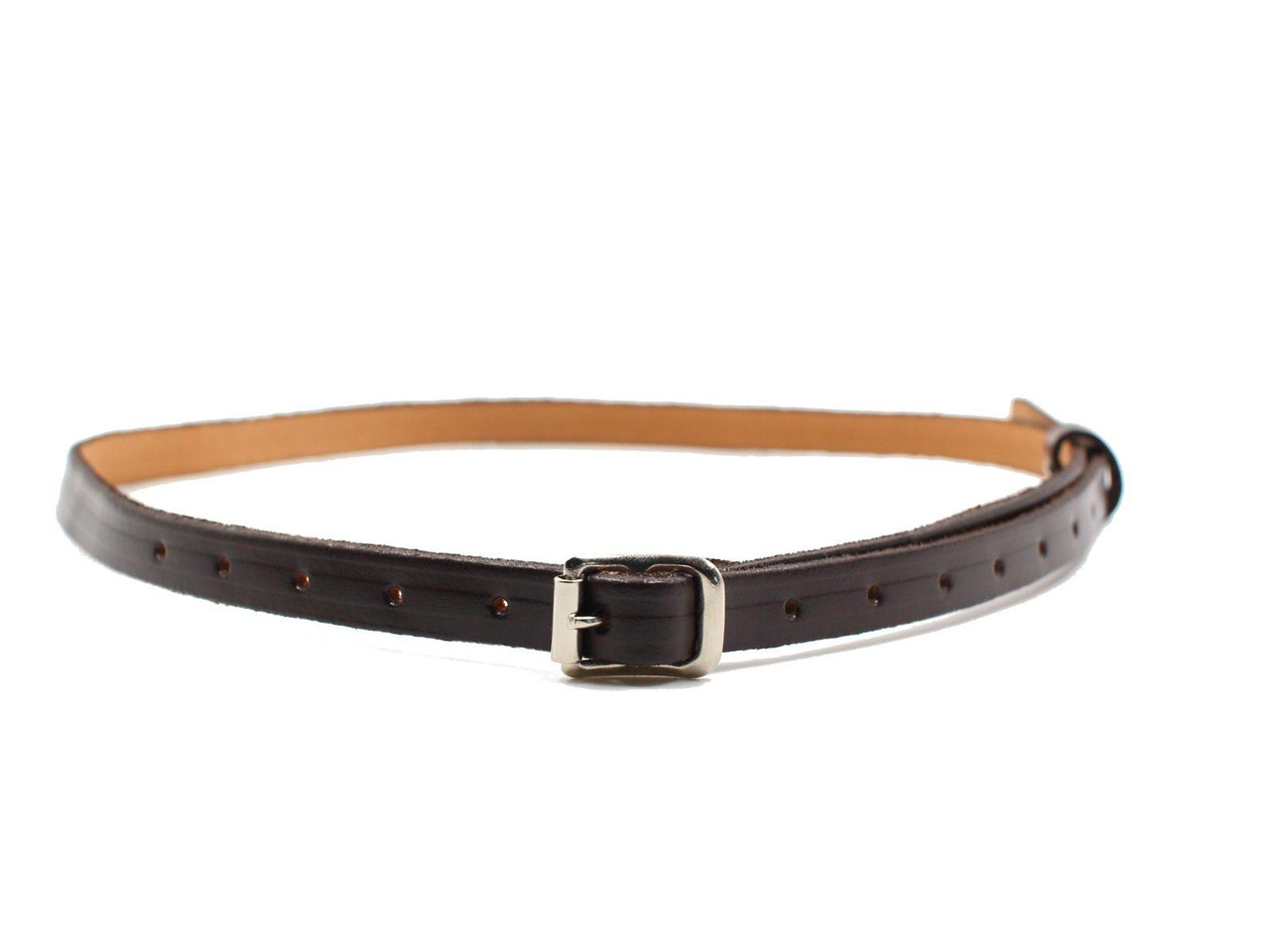 Hat Straps Brown & Chrome | J. Higgins