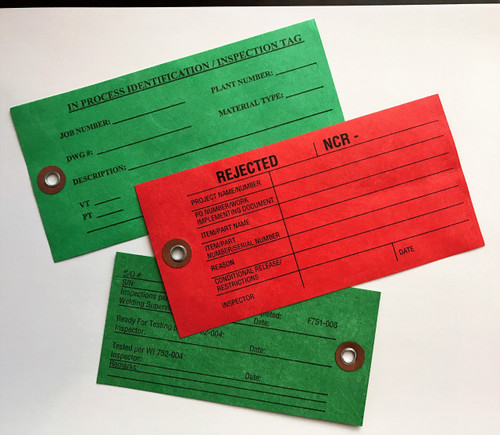 Color Tyvek Tags - Custom Print - Ryan Quality Control