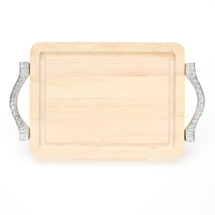 Laser Wiltshire 9" x 12" Cutting Board - Maple (w/ Rope Handles)
