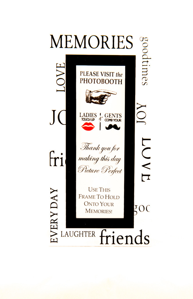 Magnetic Photo Booth Frame With Easel Option With Words Photo Booth