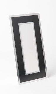 Silver & Black With Foil Card Stock Frame - 25Pcs - Photo Booth Frames