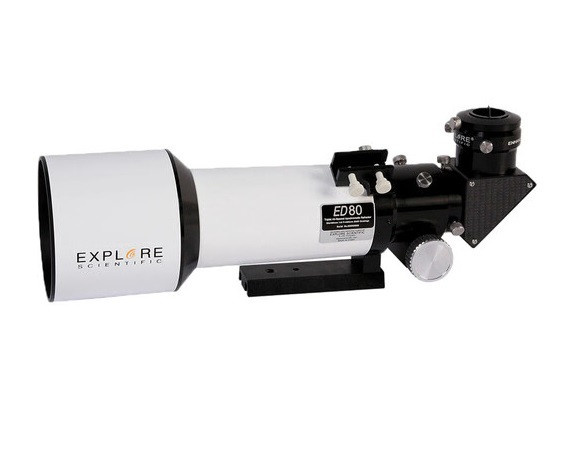 Explore Scientific ED80 80mm f/6 Essential Series Air-Spaced Triplet Refractor Telescope ...