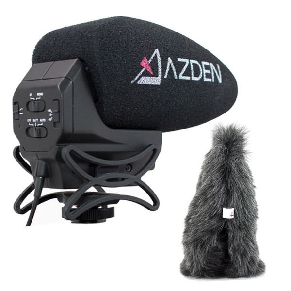 Azden SMX-30 Microphone with Furry Windshield Kit