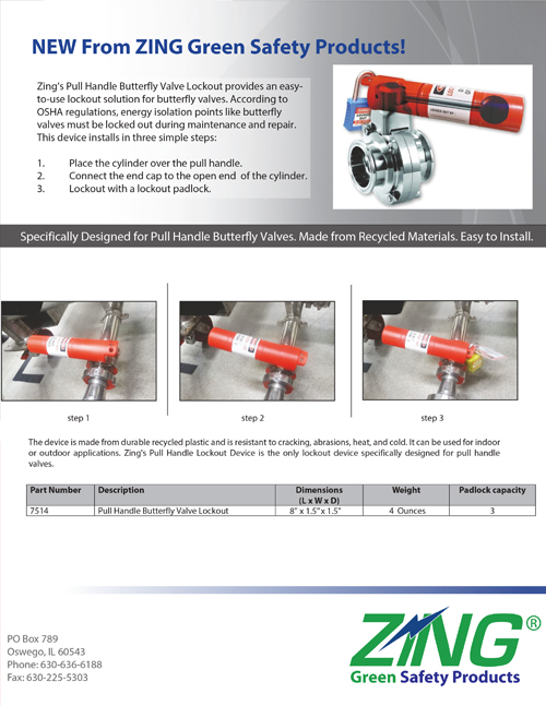 ZING Product Literature | Zing Safety