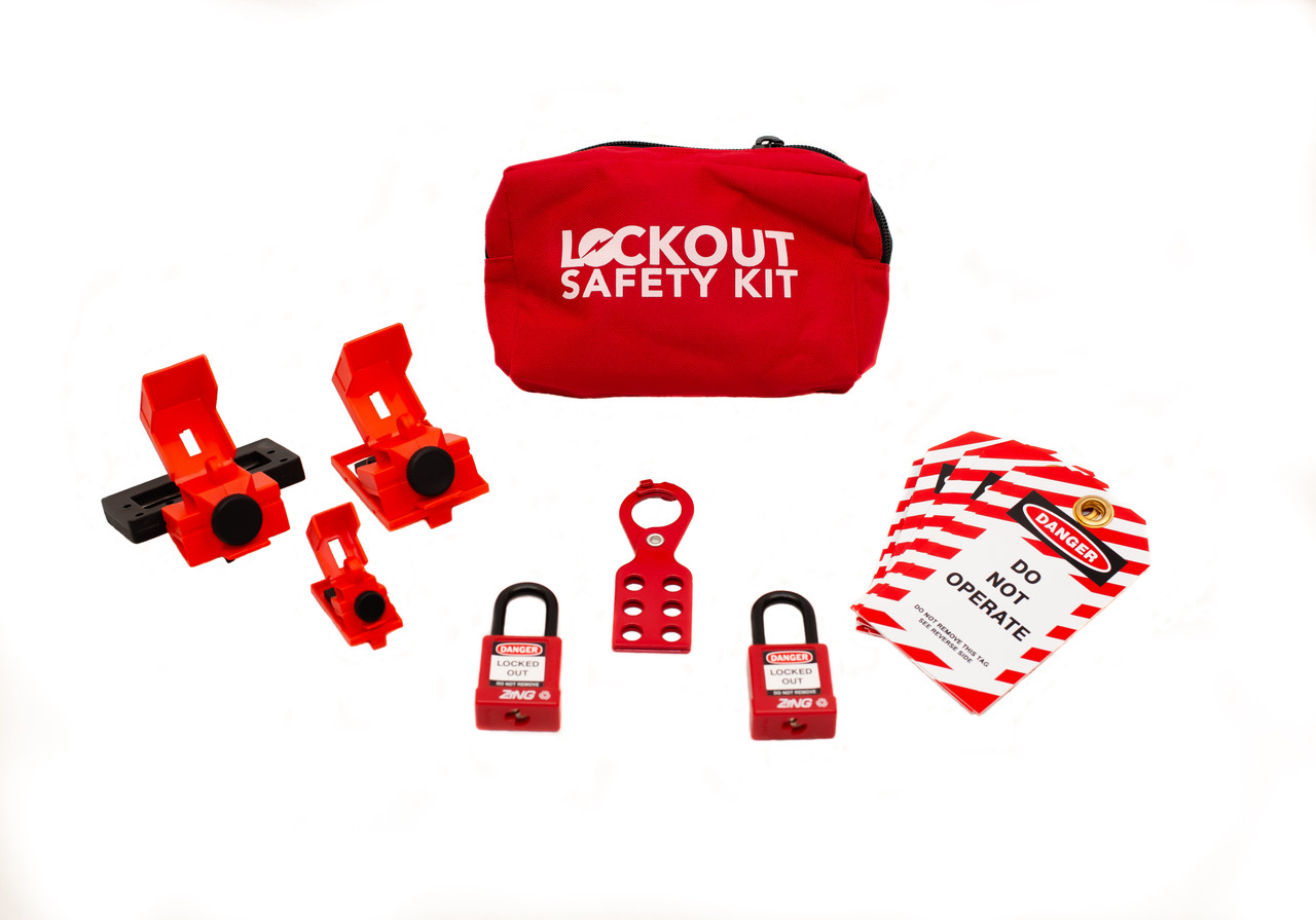 Portable Breaker Lockout Kit - ZING Green Safety Products Portable Breaker Lockout Kit - ZING Green Safety Products