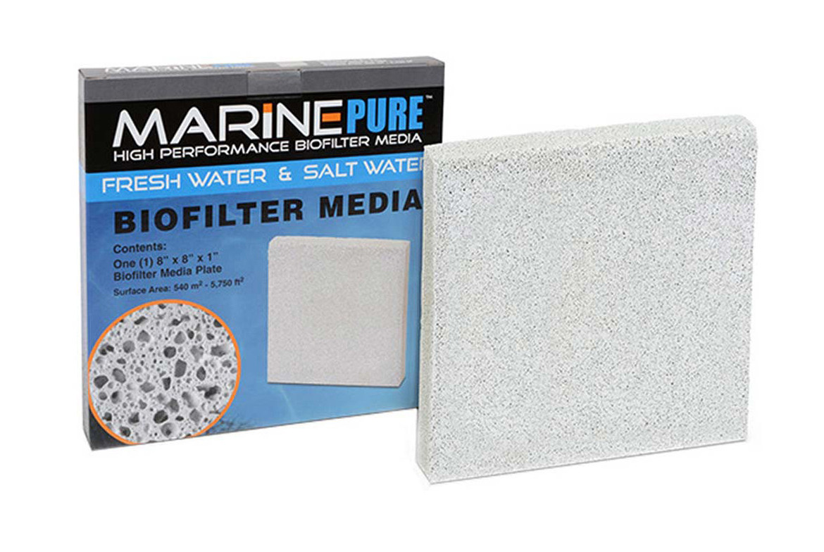 MarinePure High Performance Biofilter Media 8"x8"x1" Plate
