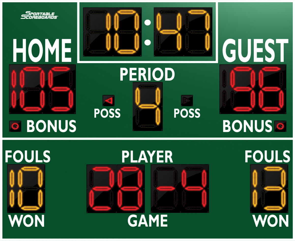 Sportable Deluxe Wall Mounted Scoreboard