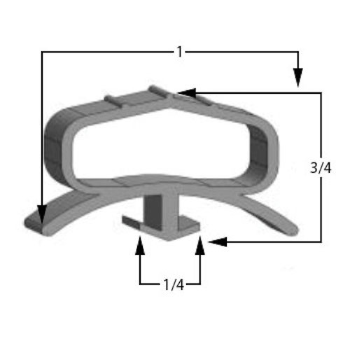 Silver King Gasket 15 x 25 3/8 - Green Gaskets | Cooler & Freezer Door ...