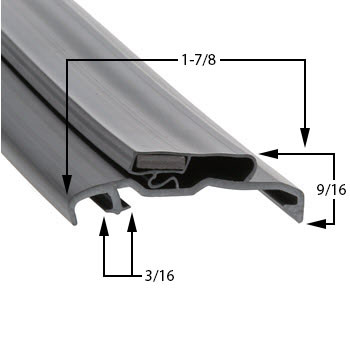 Profile 385 - Custom Walk-in Door Gasket - Green Gaskets | Cooler ...